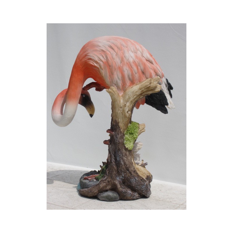 Statue Flamant rose